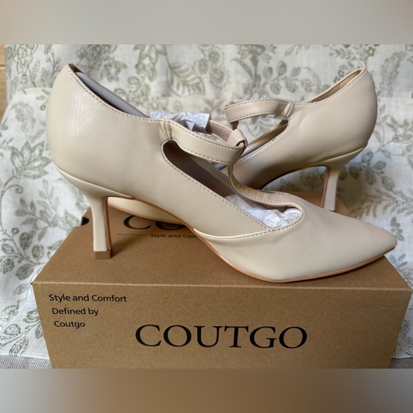 Coutgo | Shoes | Womens Cream Heels | Poshmark